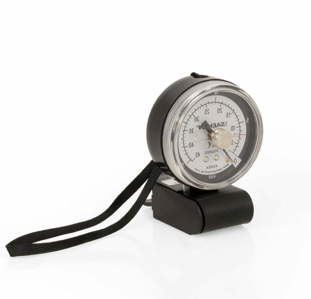 Dinamómetro medidor mecánico de la fuerza de dedo Grip-Deluxe SAEHAN ...